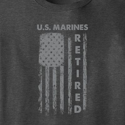 TRA-US MARINES RETIRED FLAG