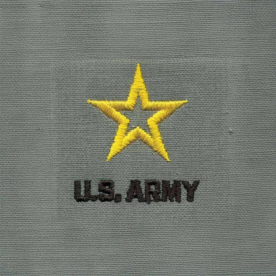 EMB - ARMY W / STAR MINI NEW LOGO @ (FRONT LEFT PANEL)