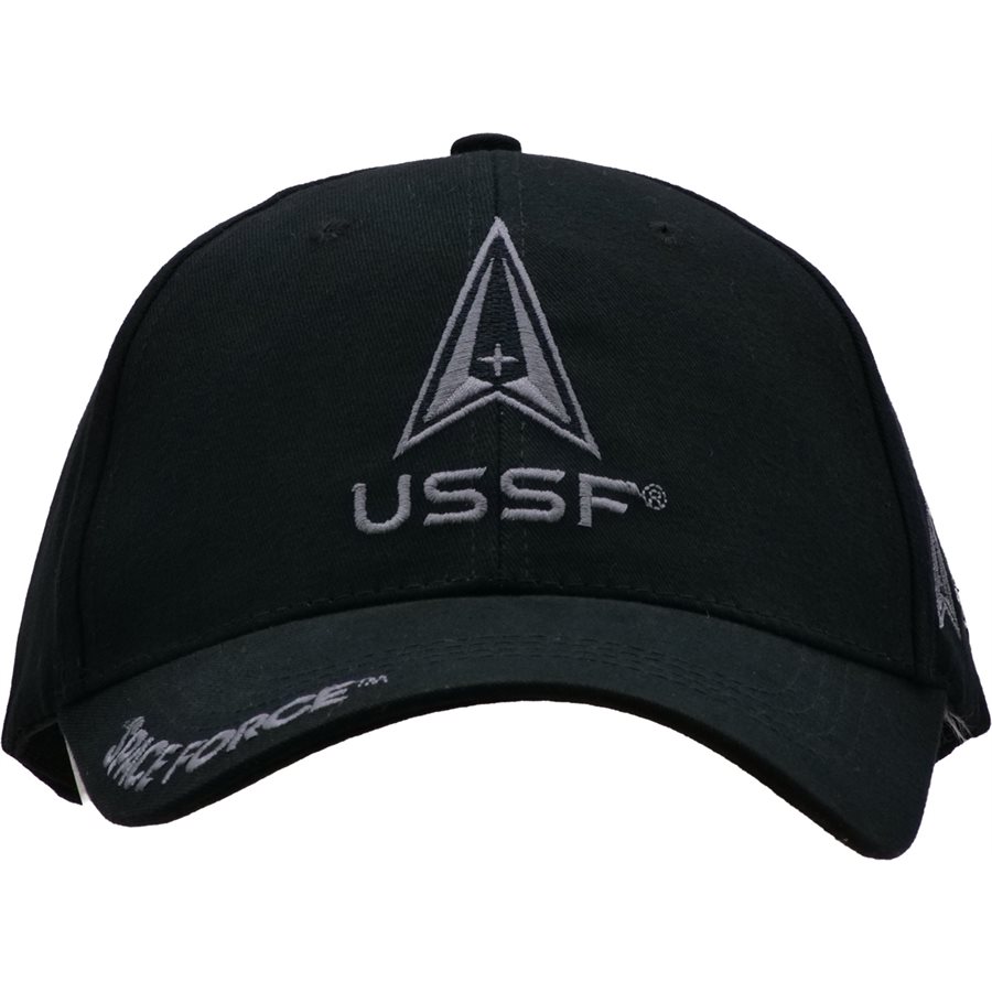 CAP-4 LOC USSF (BRIM, FRONT, BACK, LEFT)(BLK)
