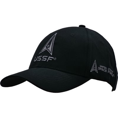 CAP-4 LOC USSF (BRIM, FRONT, BACK, LEFT)(BLK)