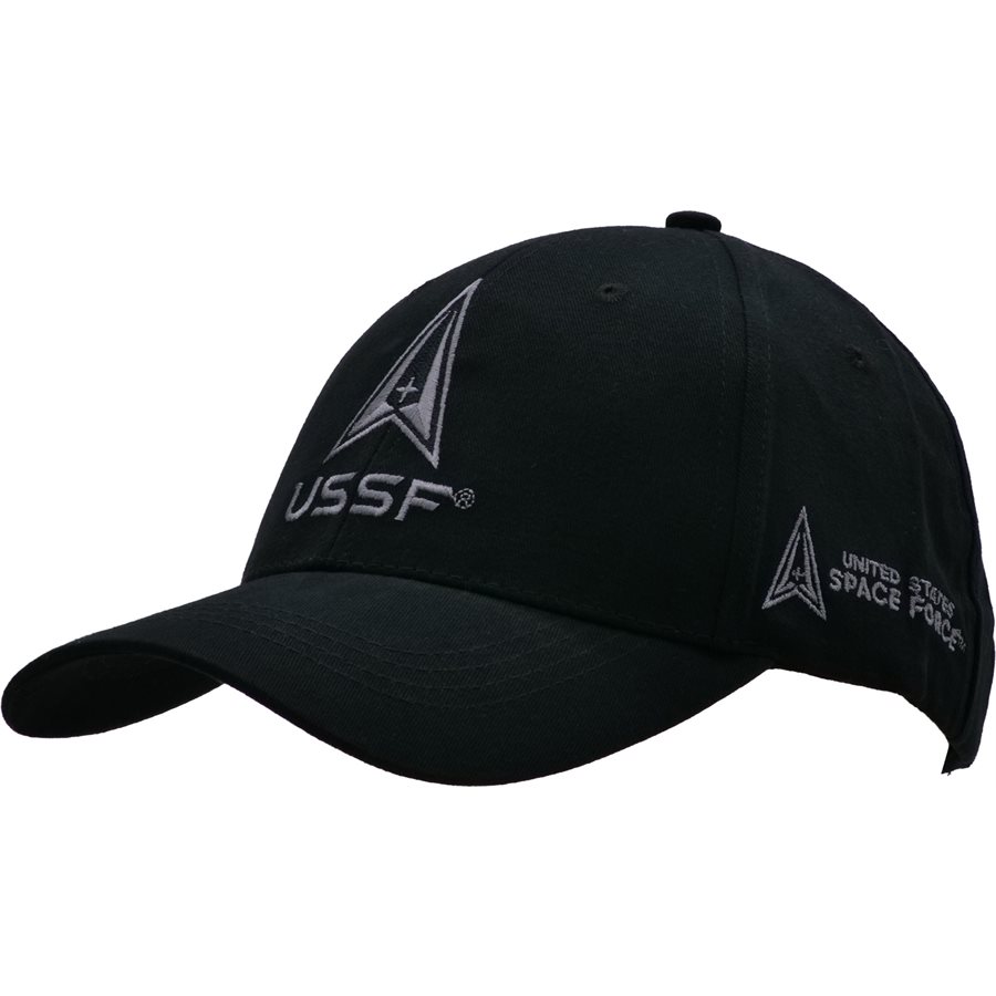 CAP-4 LOC USSF (BRIM, FRONT, BACK, LEFT)(BLK)