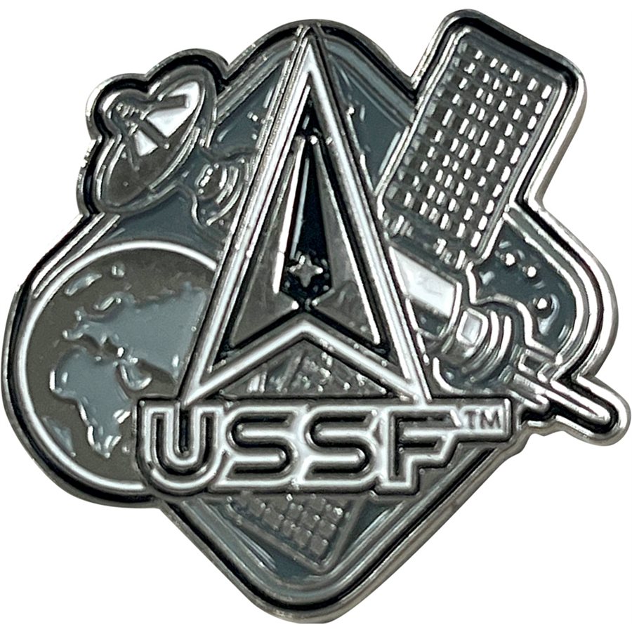 PIN-USSF SATELITE WITH LOGO@